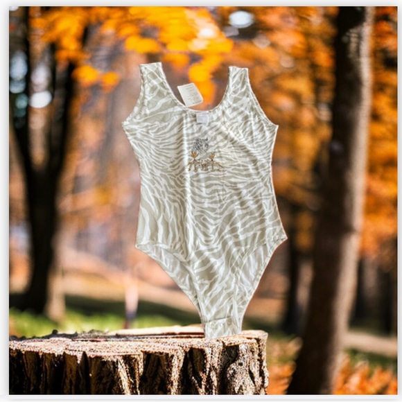 Bogner | Tops | Bogner Kaska Siegfried Roy Animal Print Bodysuit | Poshmark